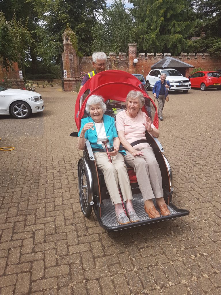 The Bury St Edmunds Rickshaw came to visit - And what fun we had ...
